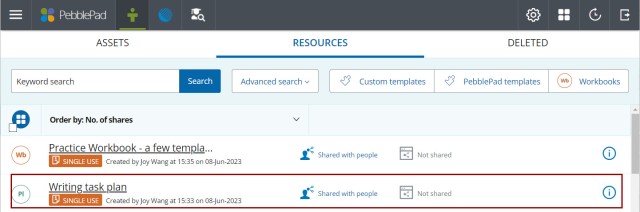 Managing your Resource Store | Teaching and Learning Resource Center